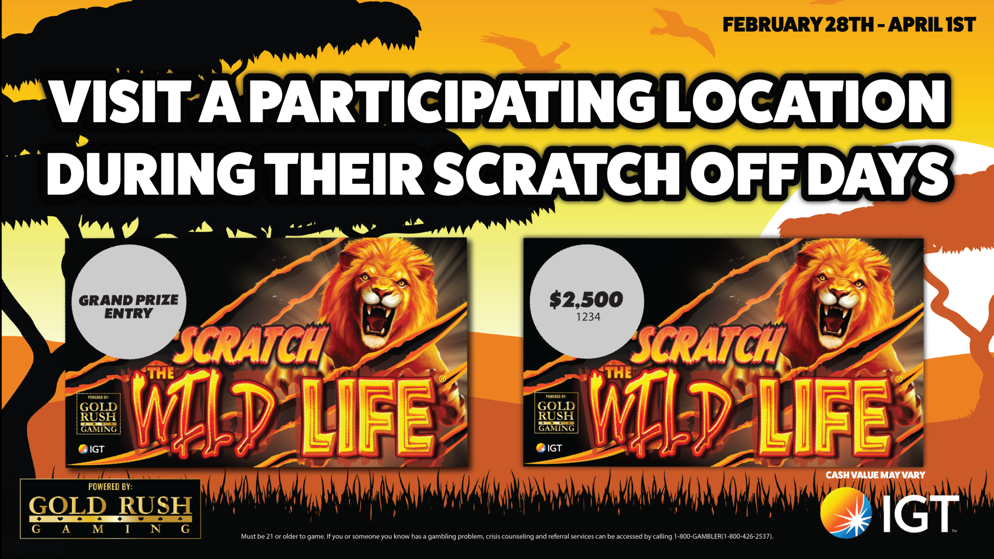 Scratch The Wild Life | Gold Rush Gaming