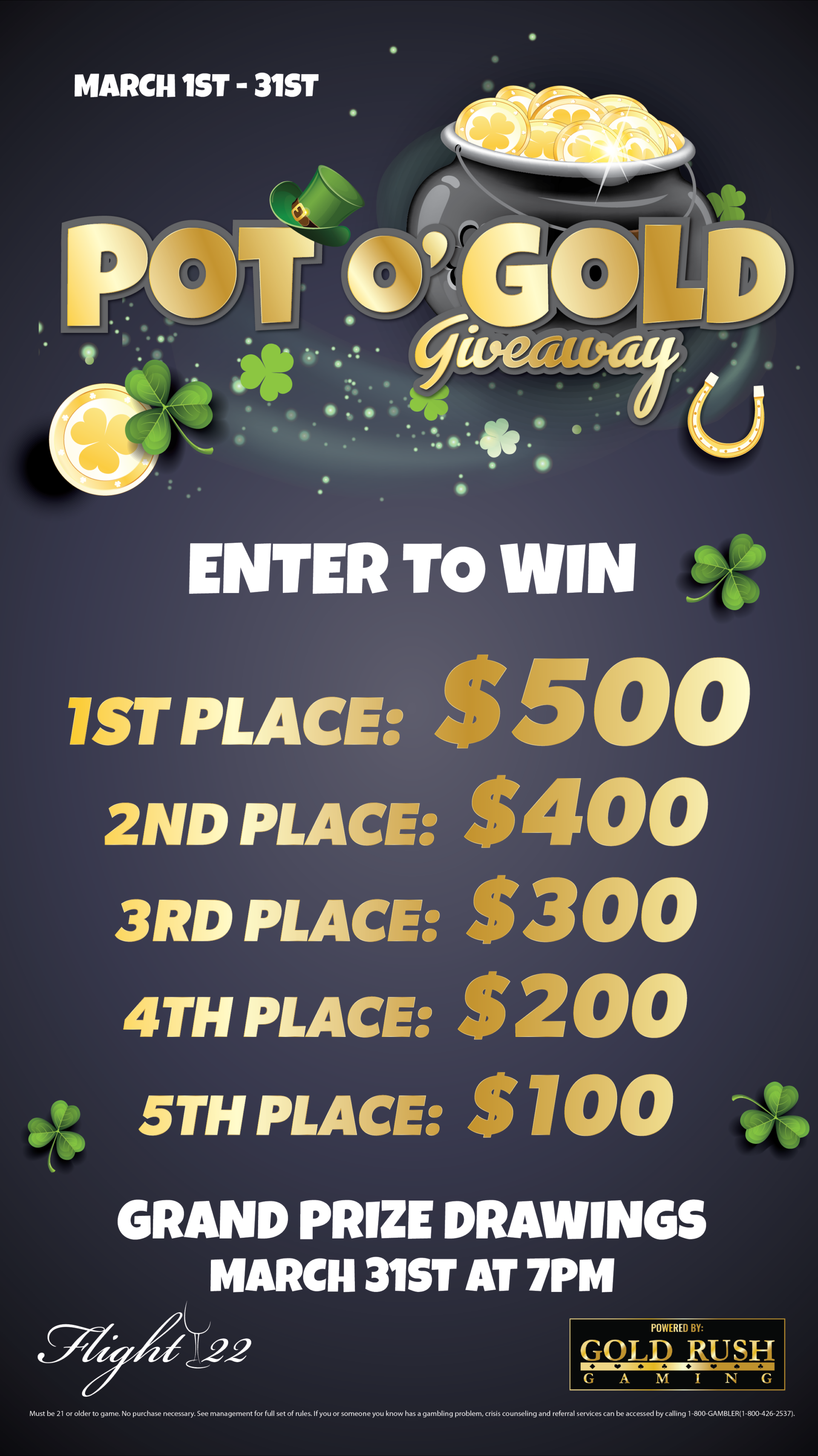 March Partner Promotions Happening with Gold Rush Gaming - Gold Rush Gaming