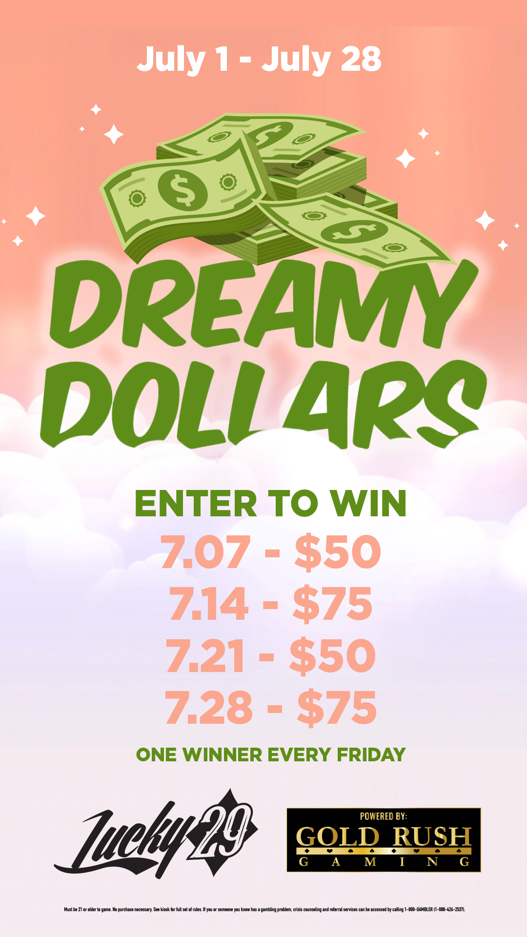 July Partner Promotions | Gold Rush Gaming