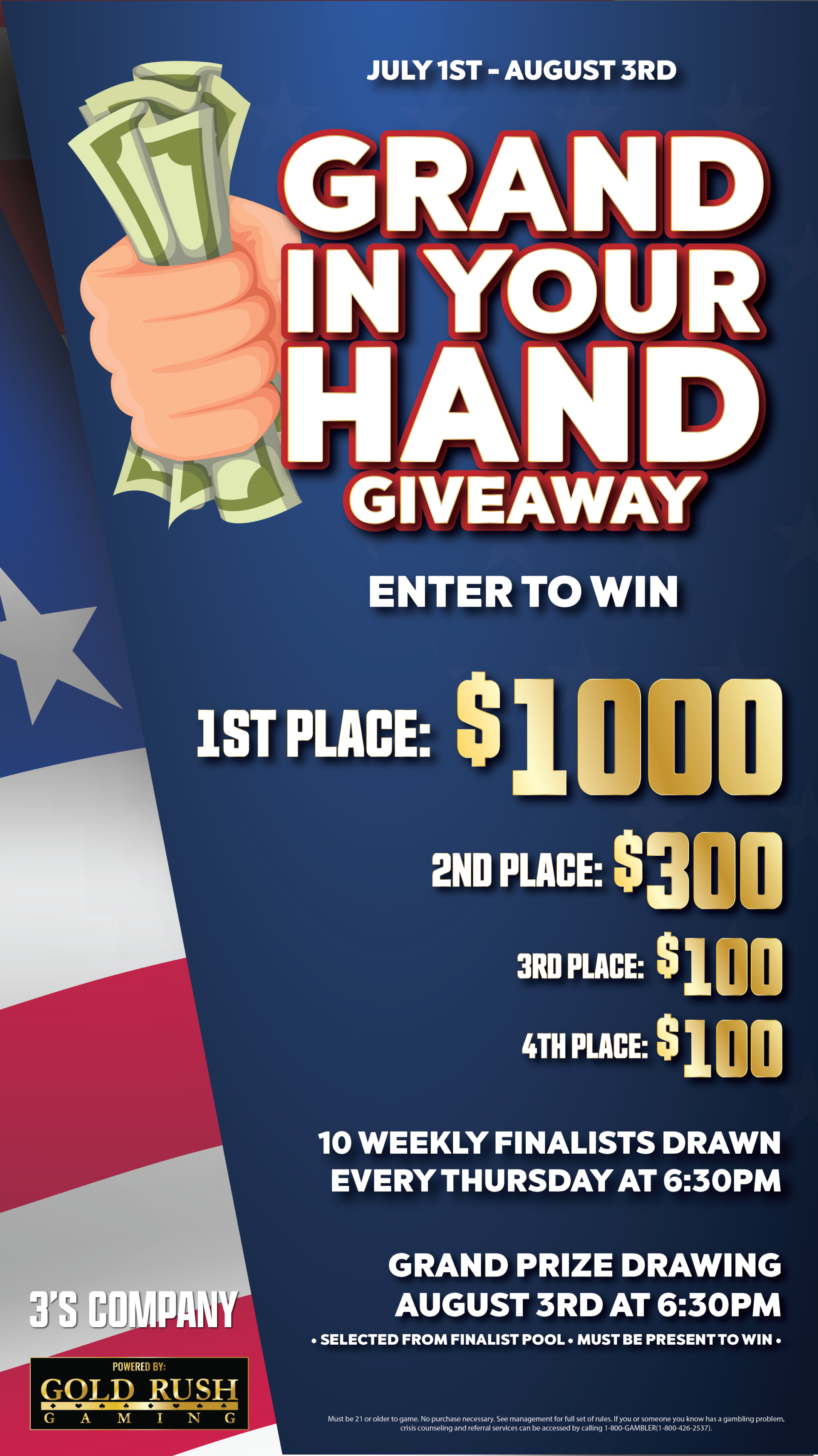 July Partner Promotions | Gold Rush Gaming