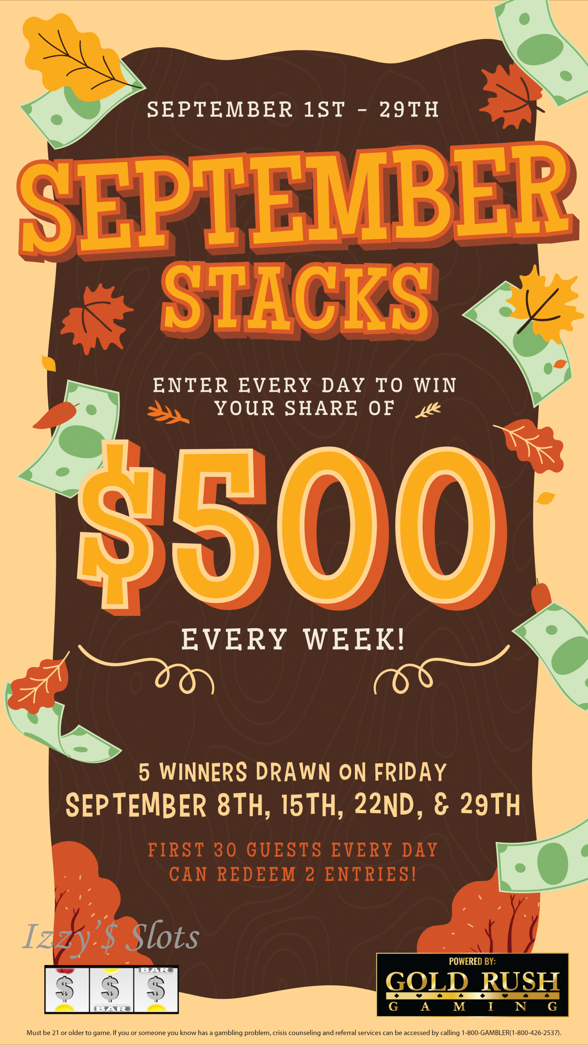 September Partner Promotions Happening With Gold Rush Gaming - Gold ...