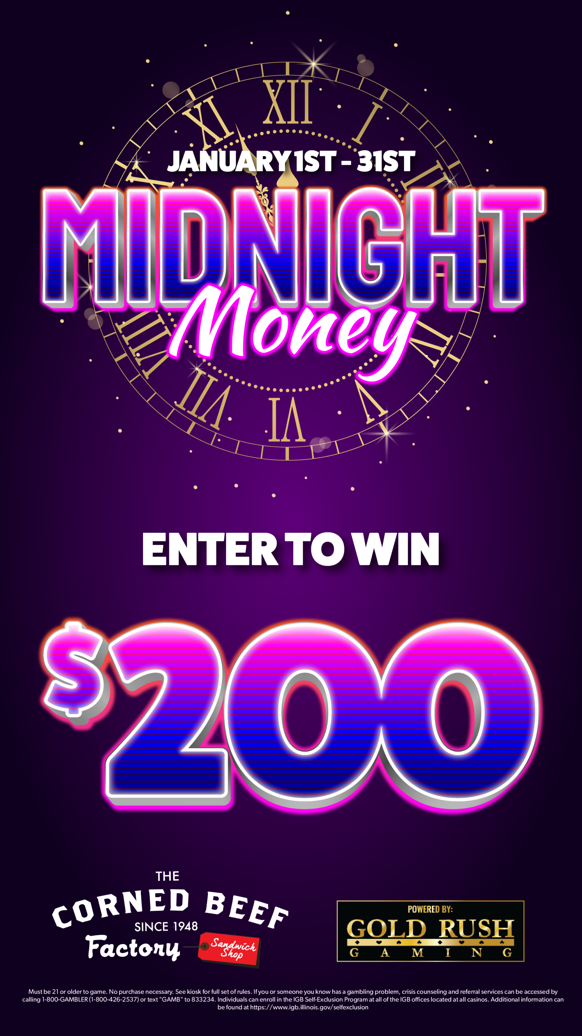 January Partner Promotions Happening With Gold Rush Gaming - Gold Rush ...
