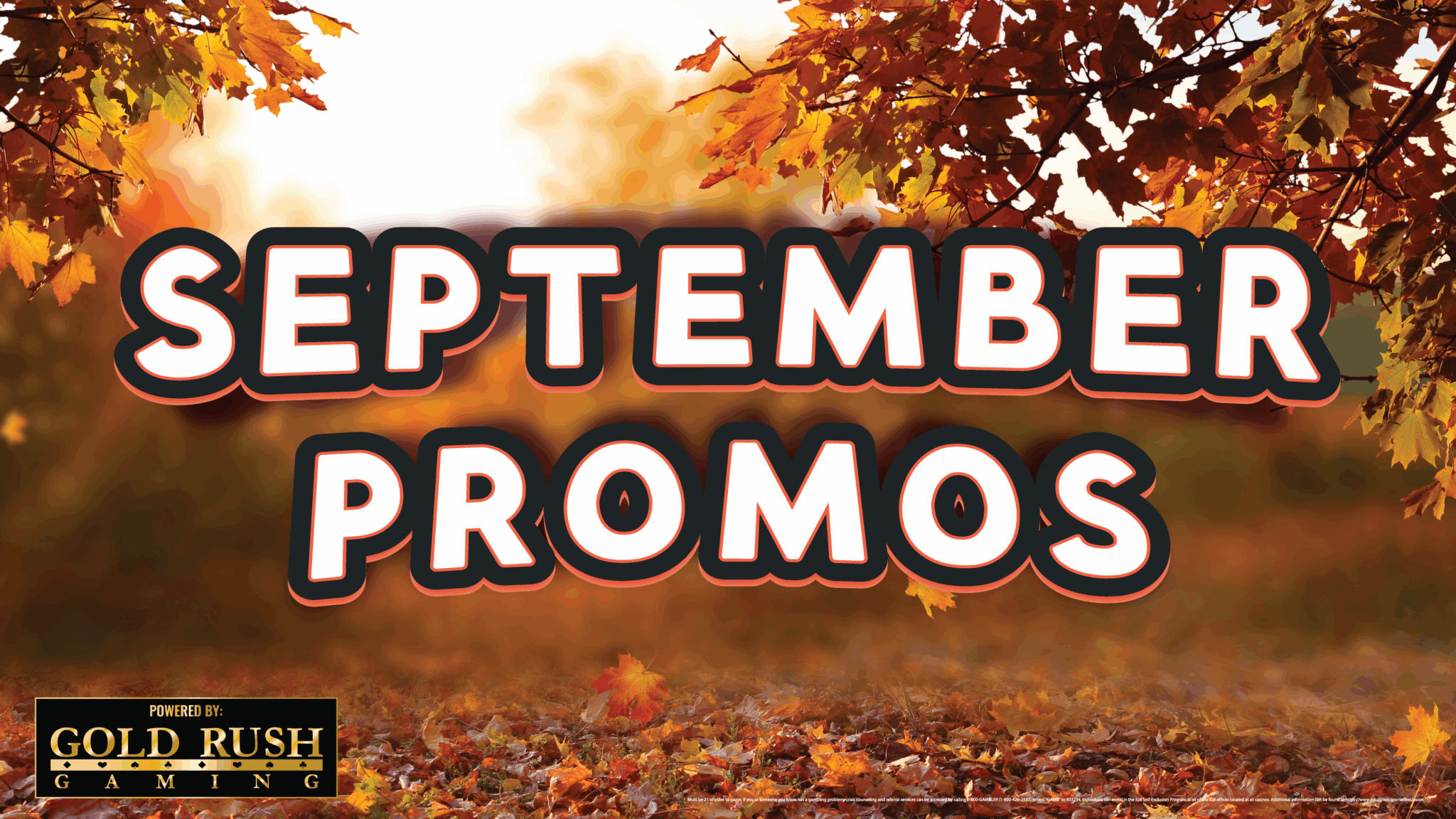 September Partner Promotions | Gold Rush Gaming