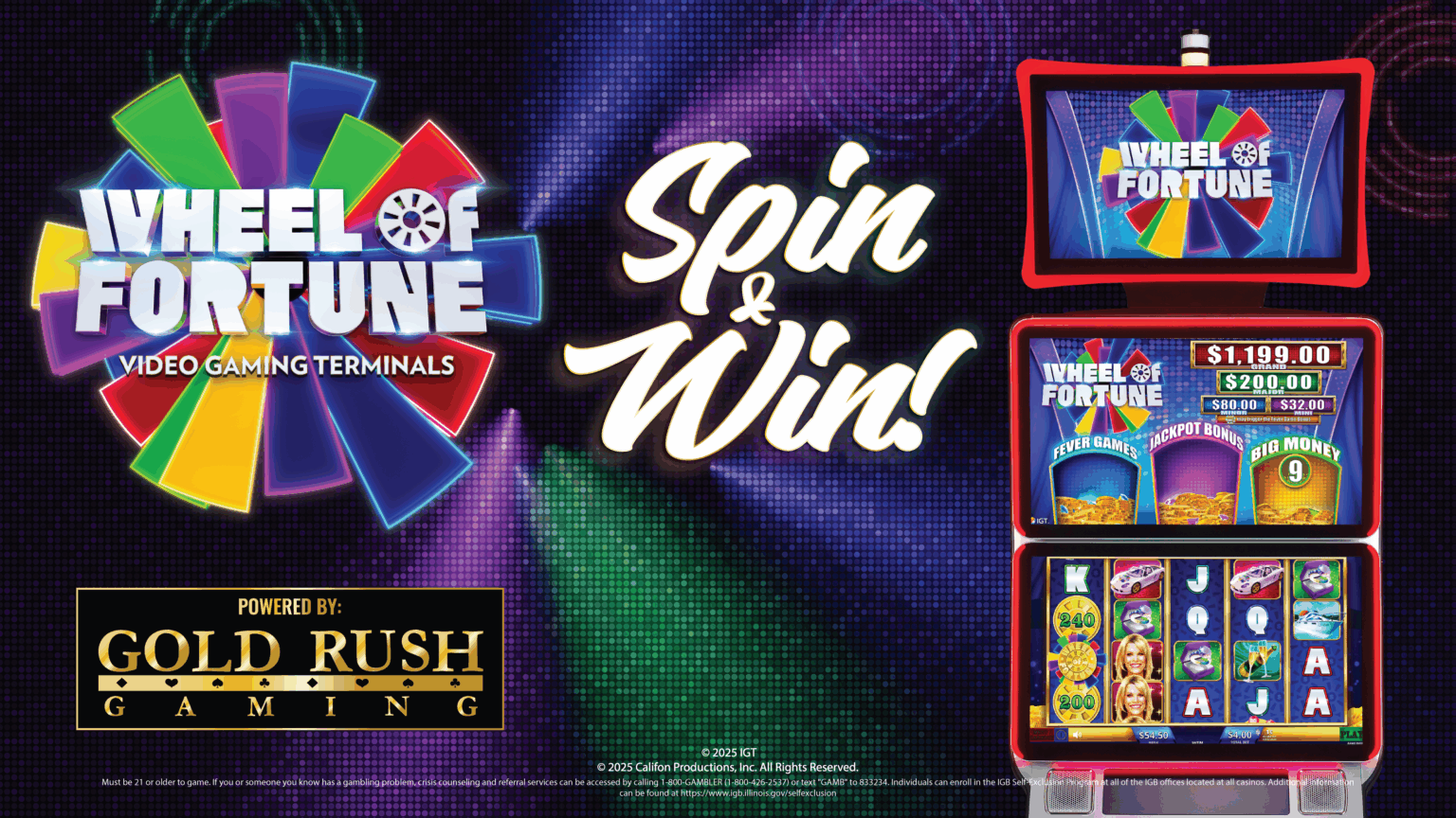 IGT & Gold Rush Gaming Introduce 'Wheel of Fortune' Game I Gold Rush Gaming